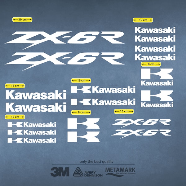 Kawasaki Zx6r Stickers - Etsy