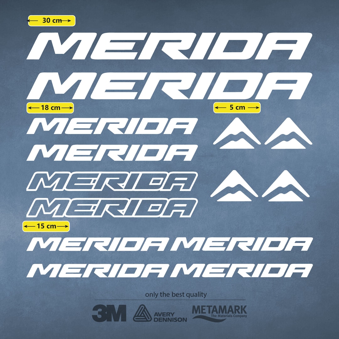 14 Merida Stickers for Bikes, Bikes in Cut Vinyl - Etsy