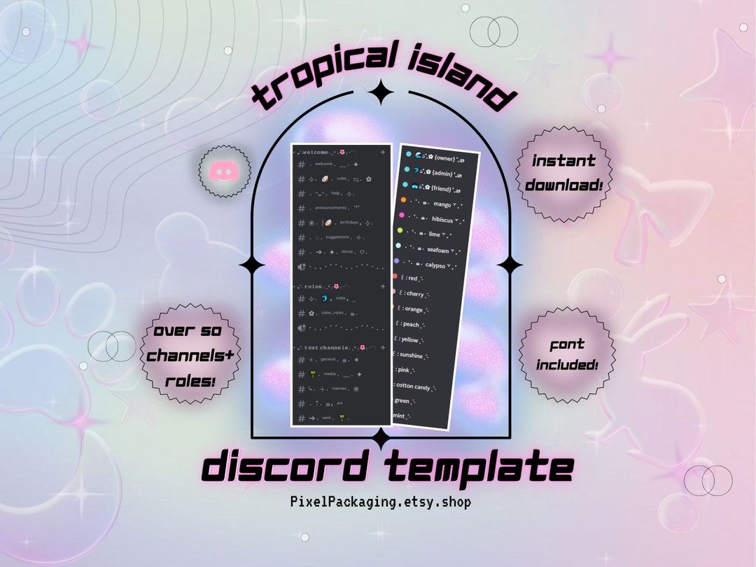 Tropical Island Discord Server Template by Pixelpackaging | 50 ...