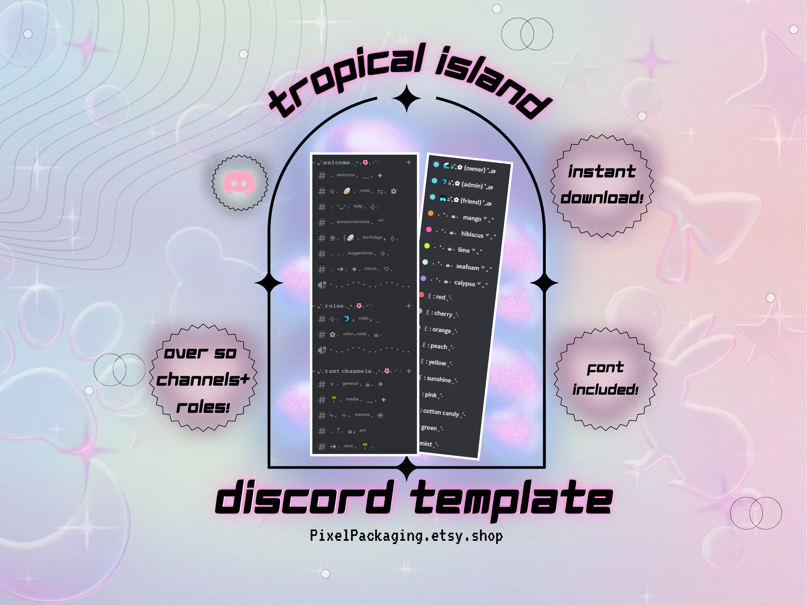 Tropical Island Discord Server Template by Pixelpackaging | 50 ...