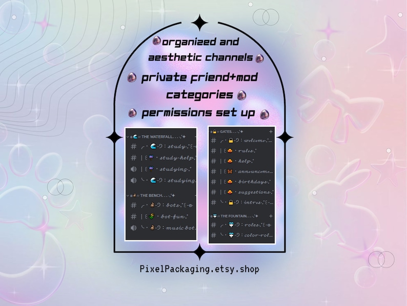 Secret Garden Discord Server Template by Pixelpackaging | 50+ Channels ...