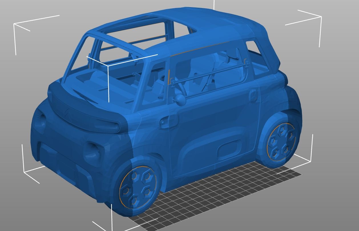 Citroen Ami 3D Stl File - Etsy