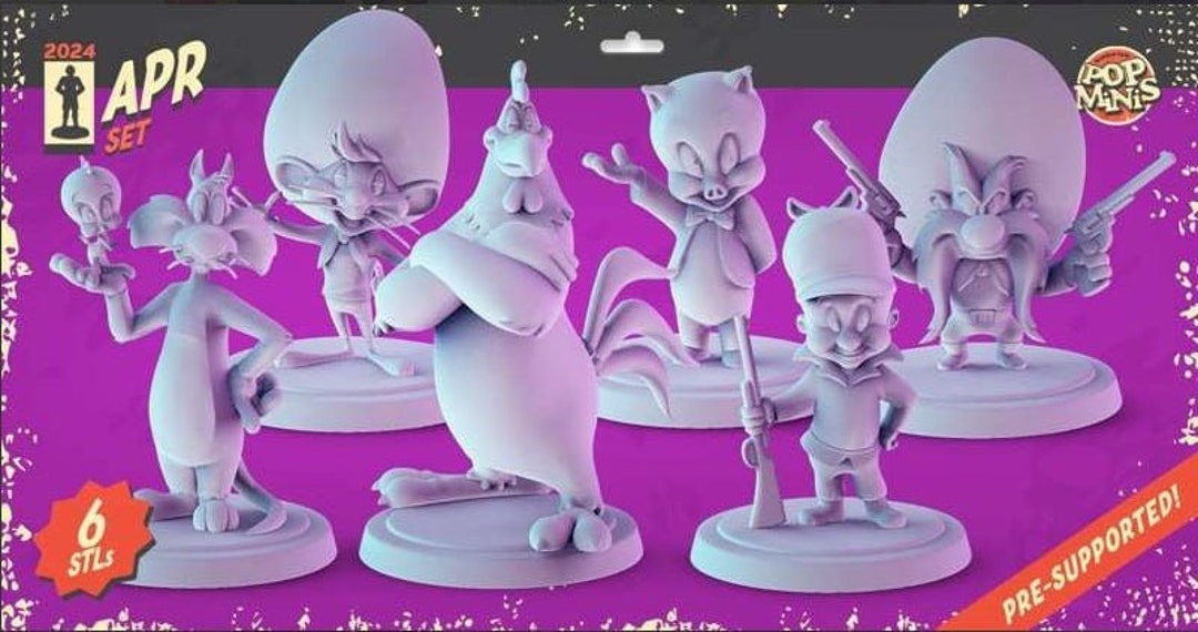 Acme Characters Figures 2 3d Printable Stl File - Etsy