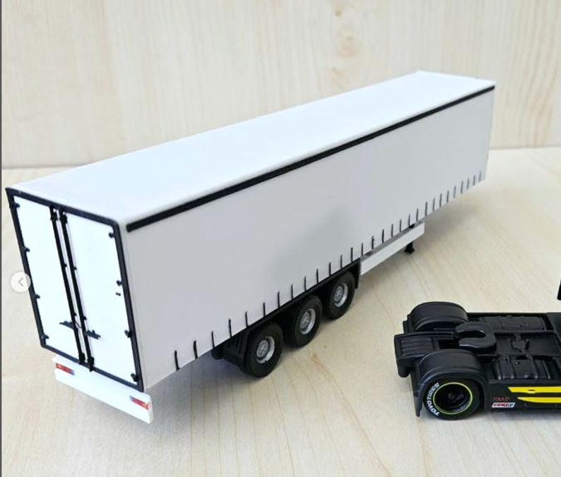 1:32 Scale Trailer Stl File for 3d Printers Full Model Printable ...
