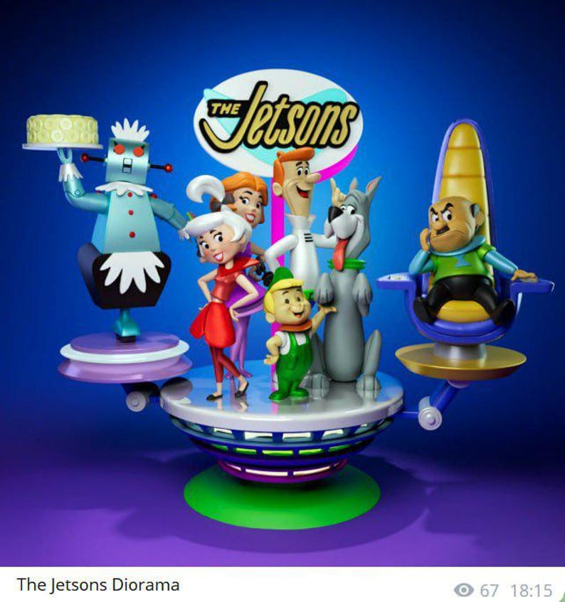 3D Figures of Famous Cartoon Characters - 2 , 3D Printer Stl Files - Etsy