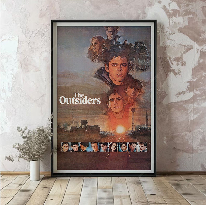 The Outsiders Poster Movie Poster Vintage Poster Wall Art Unique Gift ...