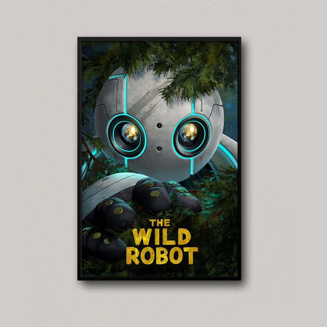 The Wild Robot Poster Movie Poster Vintage Poster Wall Art Unique Gift ...