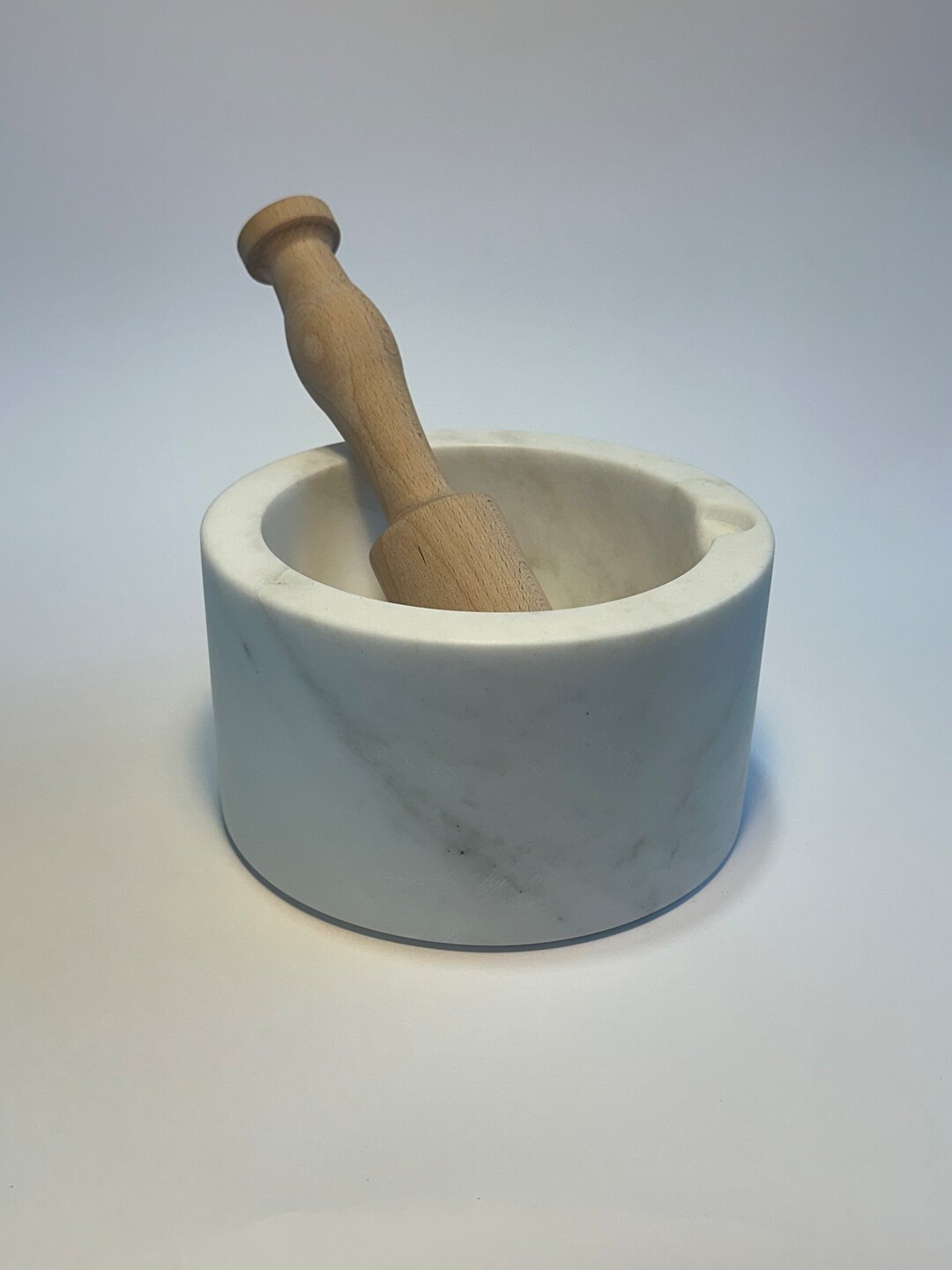 Cylindrical Mortar Design in Carrara Marble HANDMADE Made in Italy - Etsy