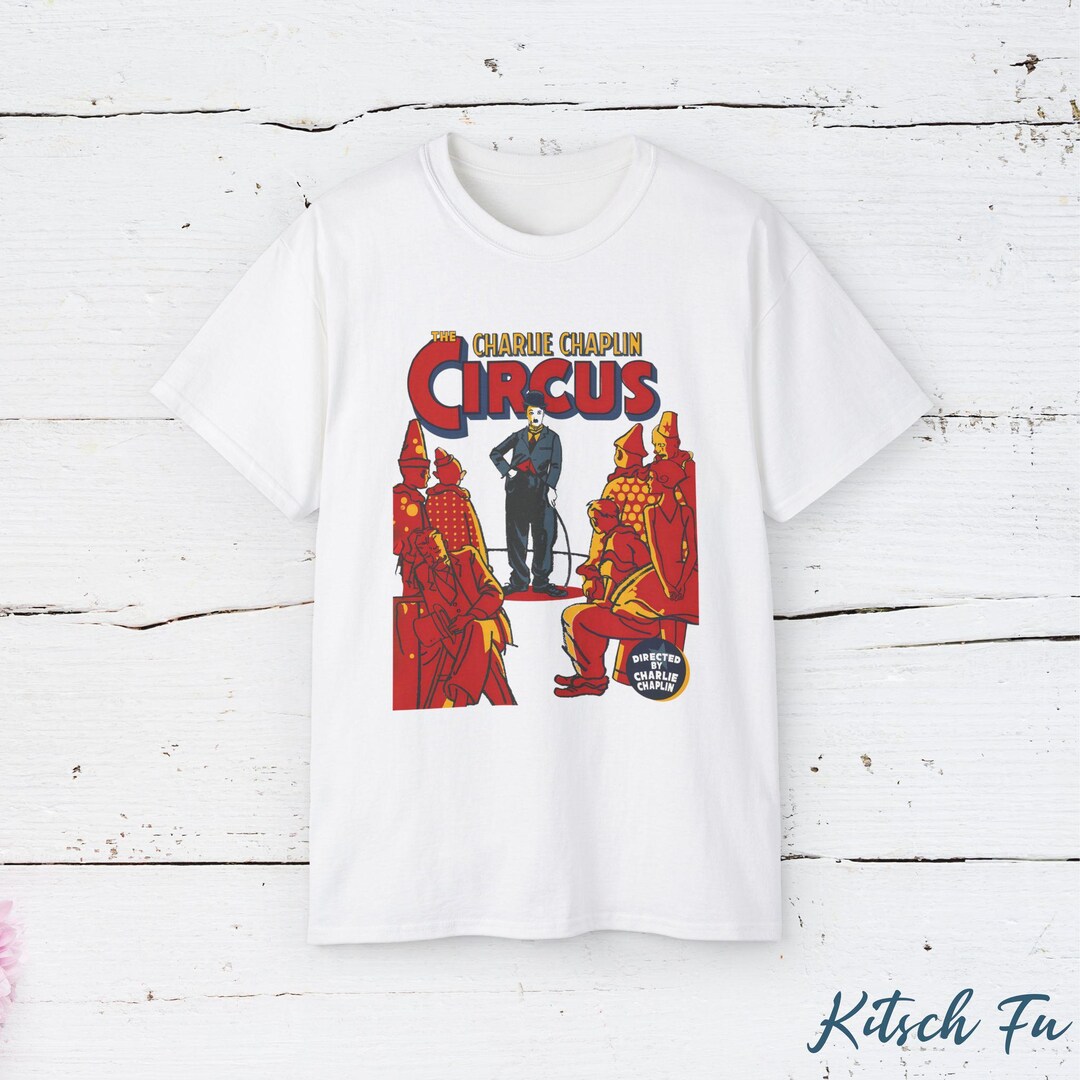 Charlie Chaplin Circus T-shirt | Vintage Movie Poster Print | Classic ...