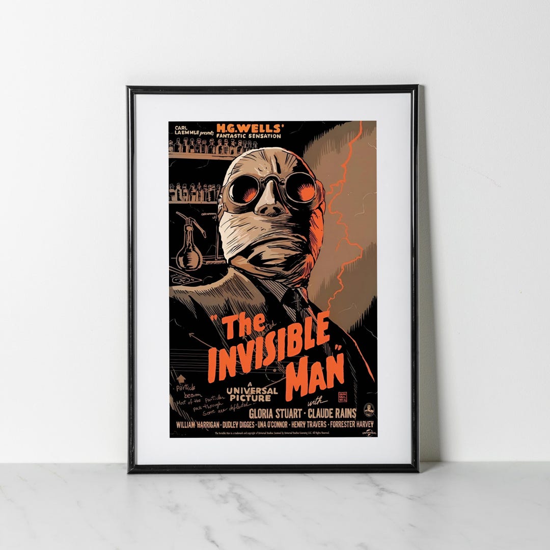 The Invisible Man 1933 Movie Poster: Restored Universal Monsters Horror ...