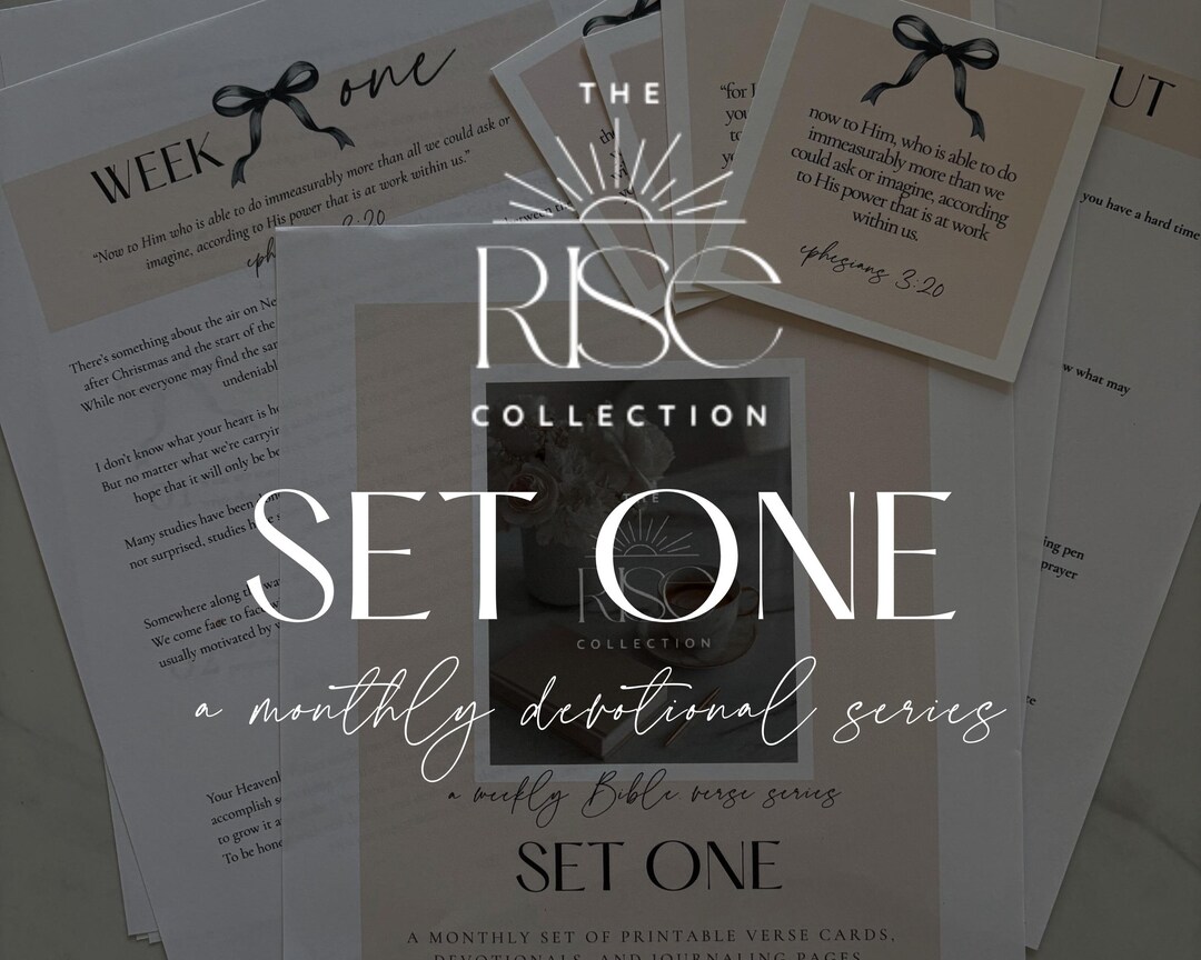 The RISE Collection: Set One | Monthly Verse Cards, Devotionals, and ...