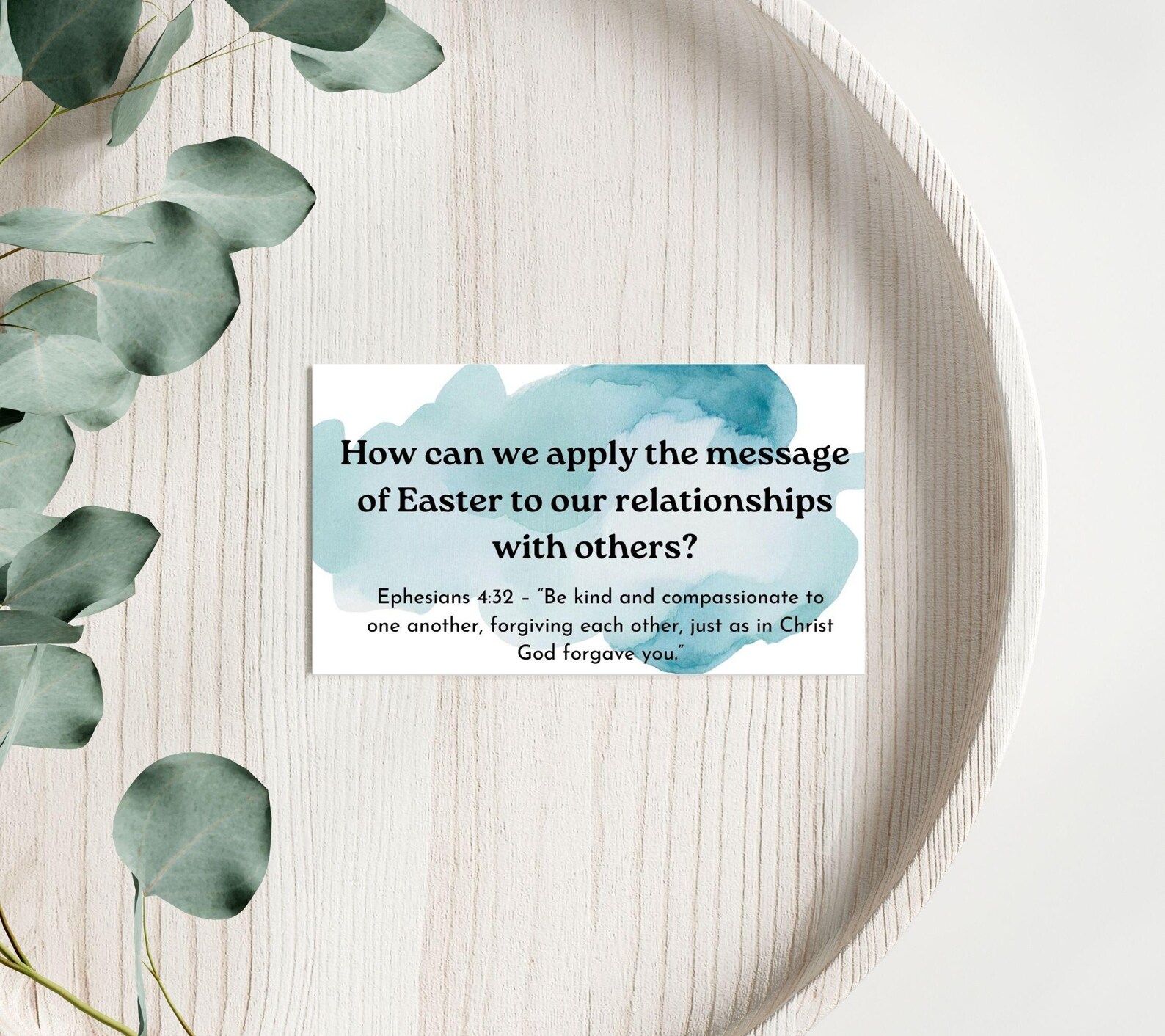Christian Easter Conversation Cards, Faith Based Easter Questions ...