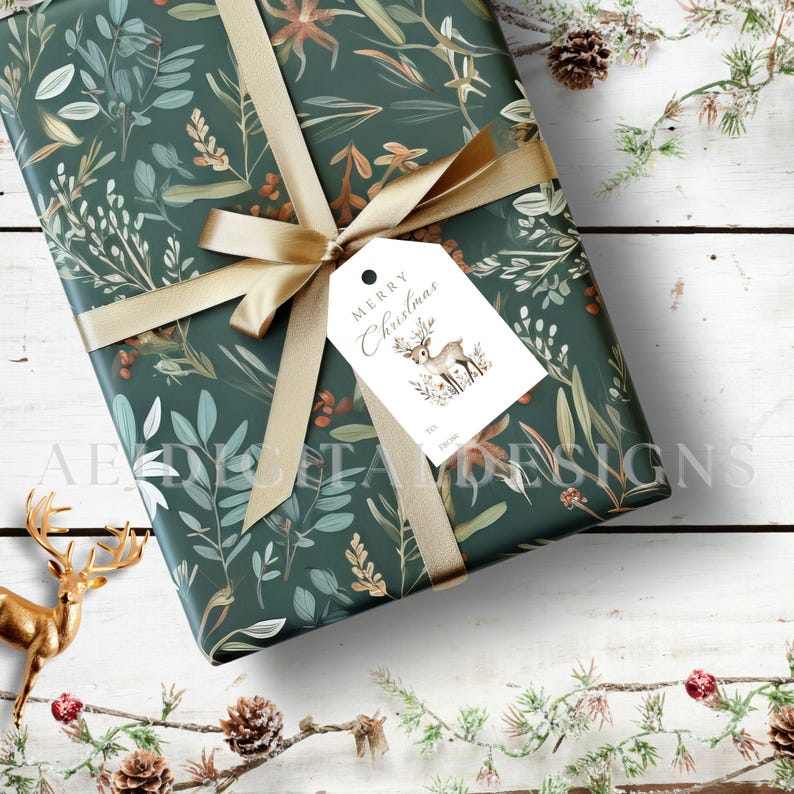 Boho Christmas Gift Tags, Boho Christmas Present Tags, Christmas ...