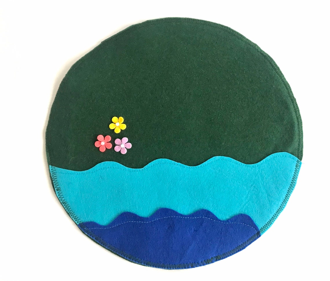 Camping Play Mat Complete Set Felt Play Mat Woodland | Etsy