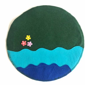 Camping Play Mat Complete Set Felt Play Mat Woodland Play Mat Forest ...