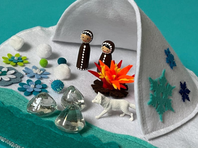 Arctic Play Mat - Winter Play Mat - Ice Play Mat - Inuit Life ...