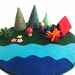 Camping Play Mat Complete Set Felt Play Mat Woodland Play Mat Forest ...