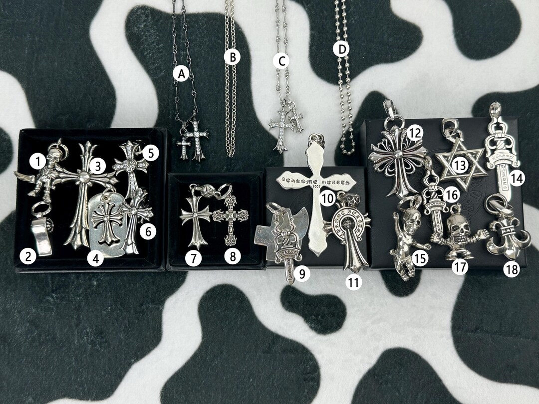 Chrome Hearts Cross Chain Necklace - Etsy