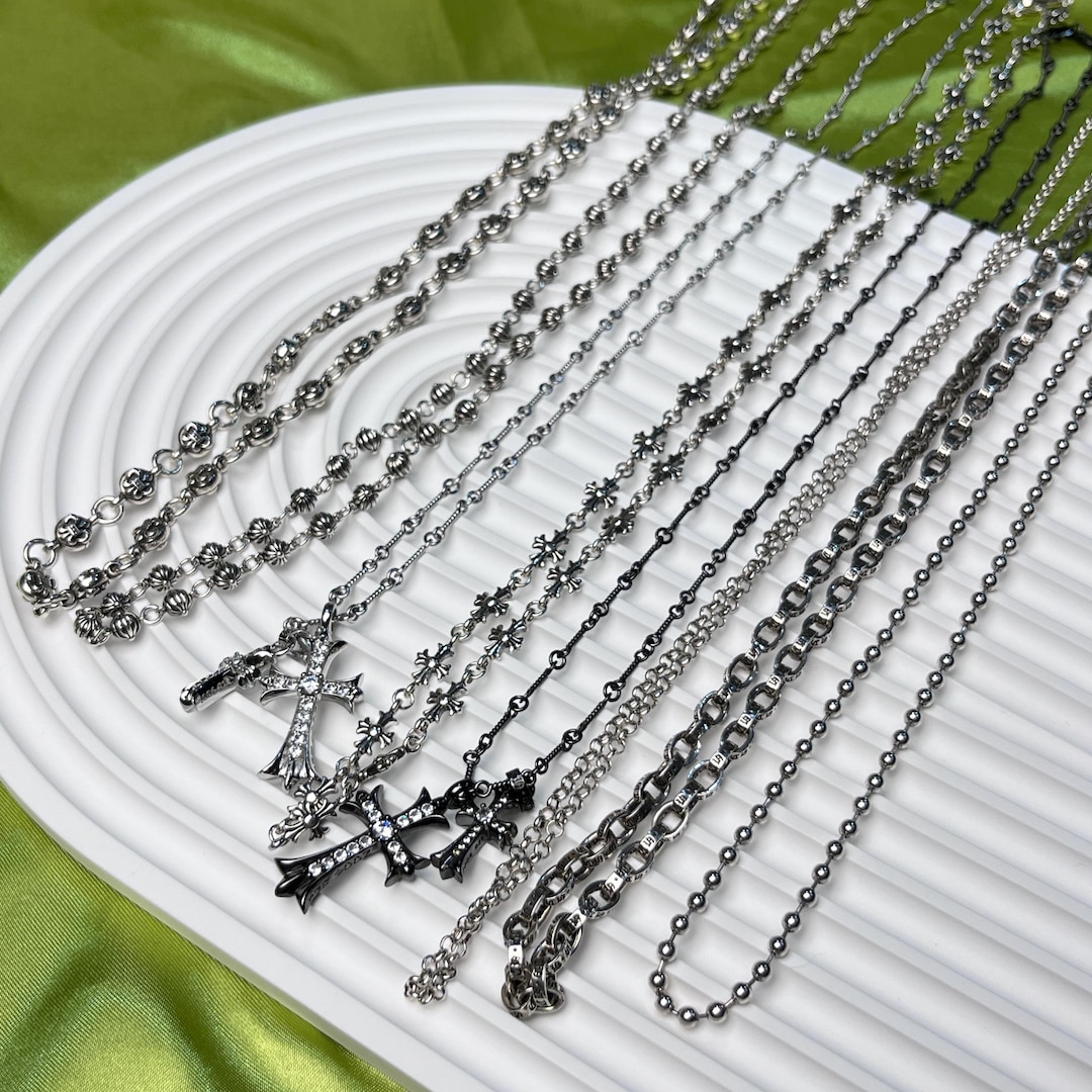 Chrome Hearts Cross Chain Necklace - Etsy
