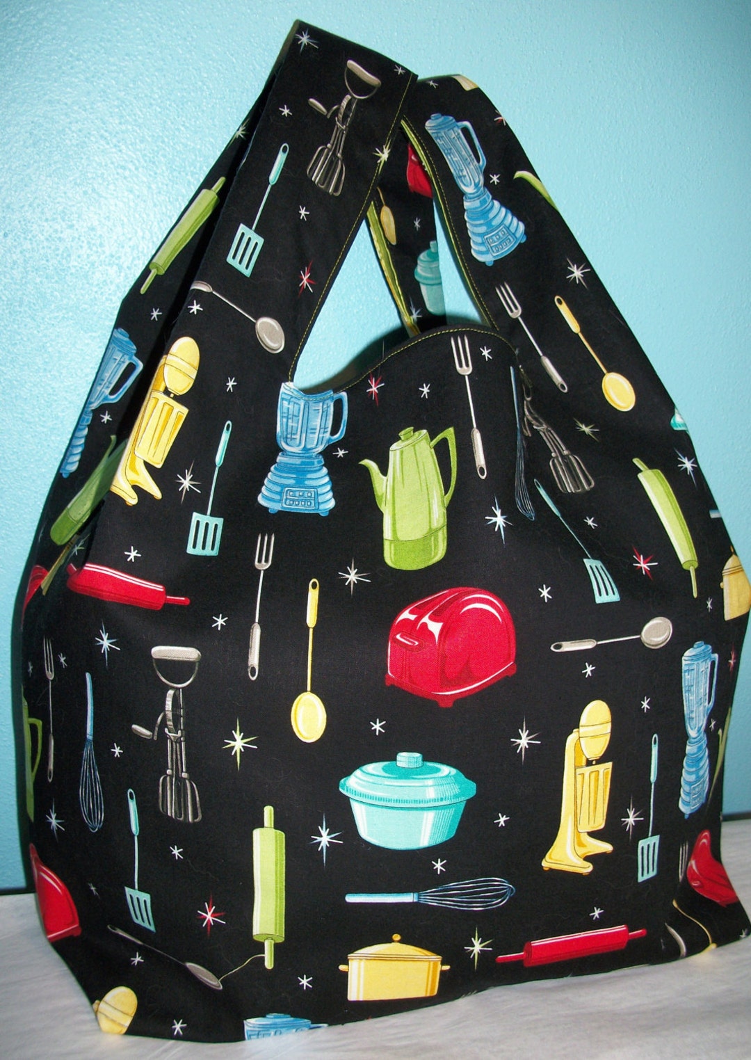 Retro Kitchen Market Bag - Etsy