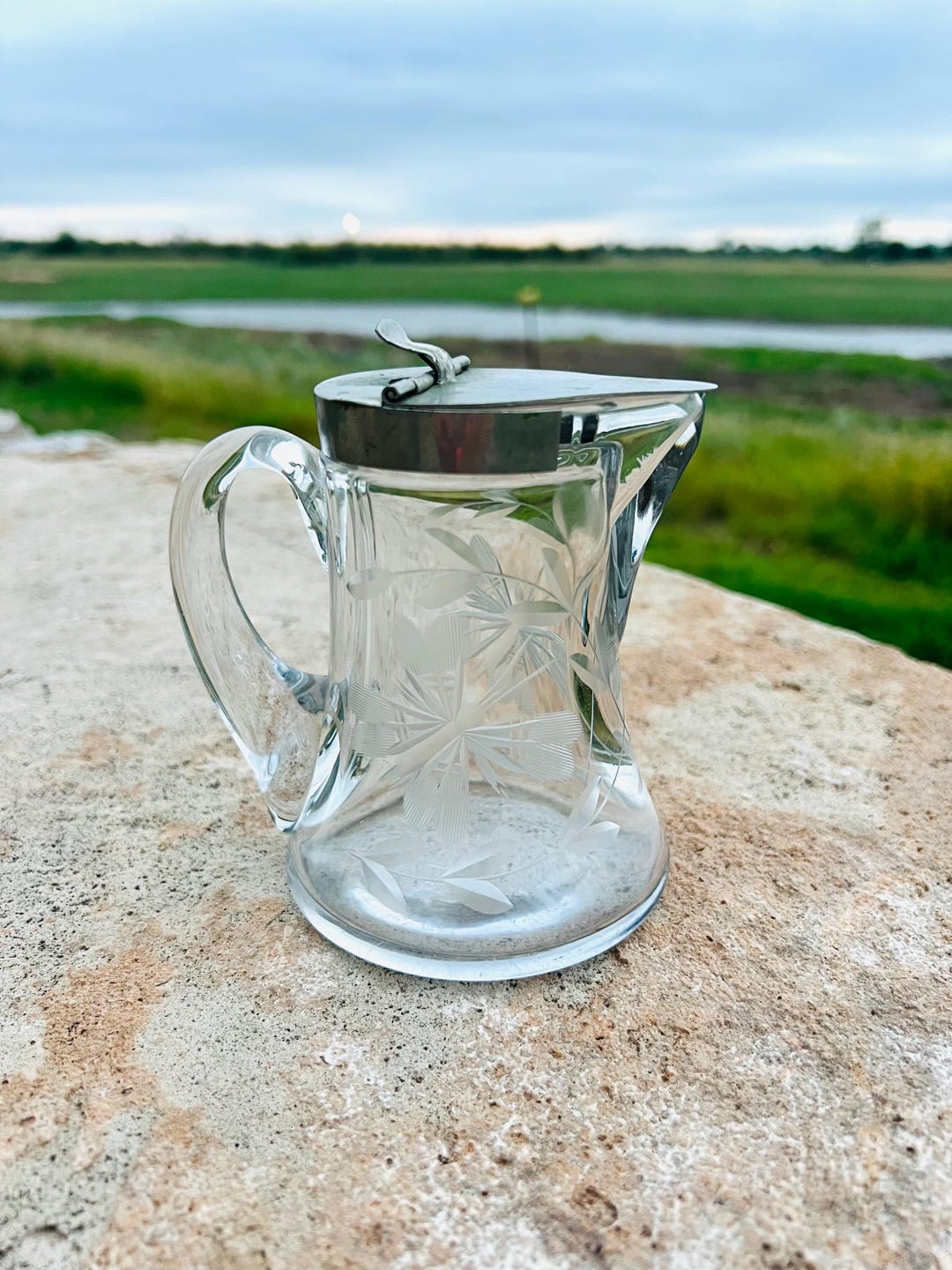 Antique Heisey Syrup Pitcher 1910, Cottage Kitchen, Vintage Kitchen ...