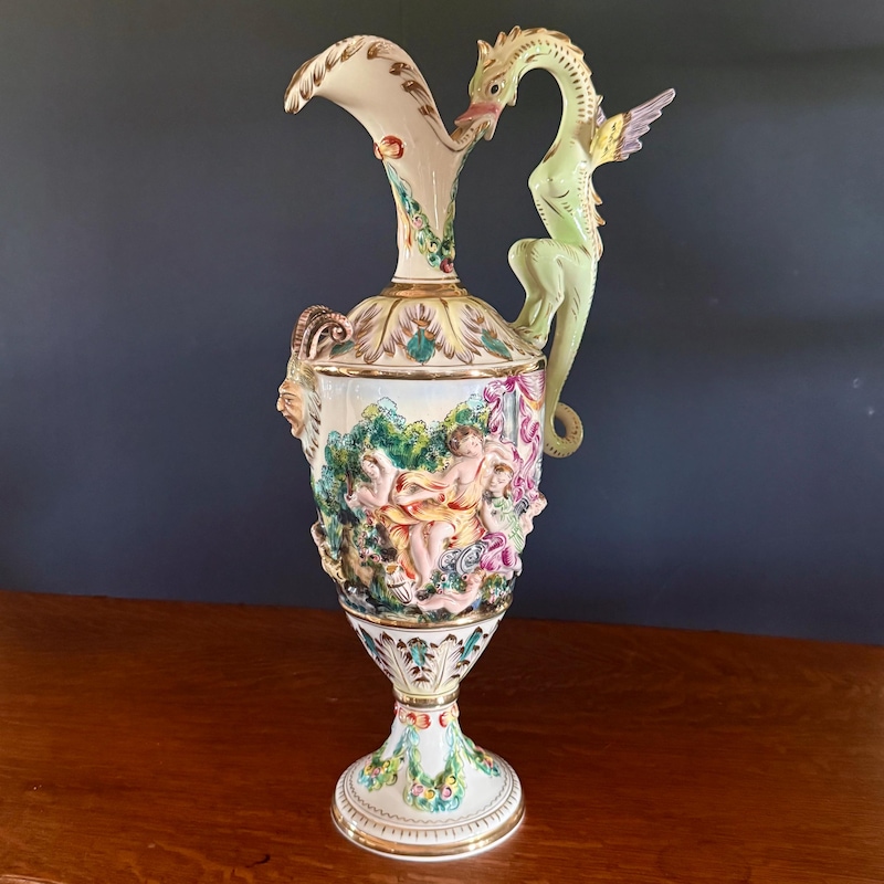 Vintage Capodimonte Urn - Etsy
