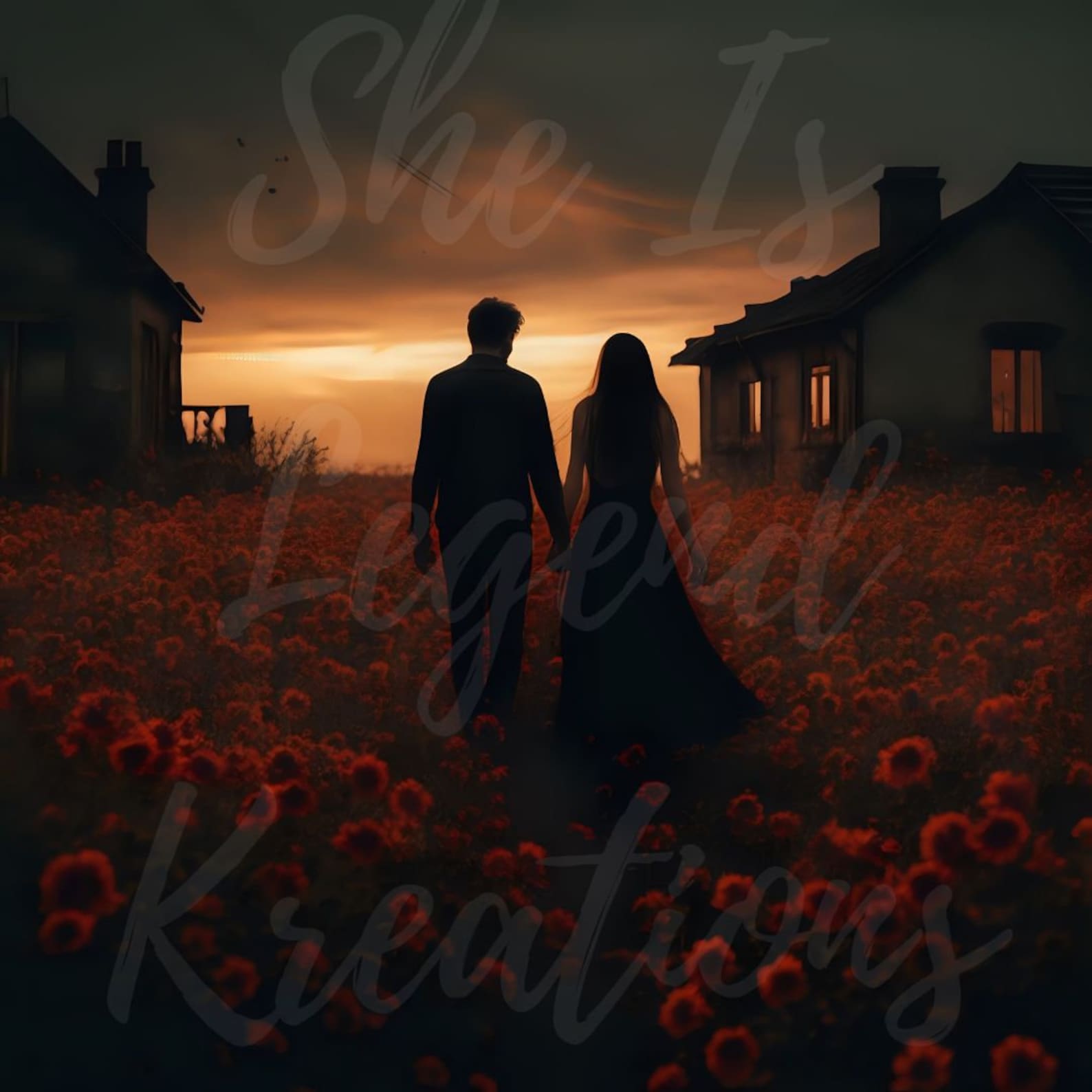 Walking Through Hell #2-eerie Dystopian Scene, Printable Art for a ...