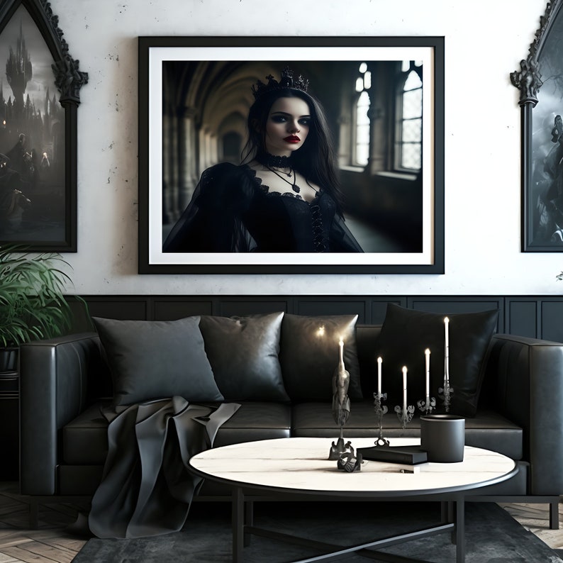 Dark Queen Gothic Art Print #6 - Digital Download, Wall Art Decor for ...