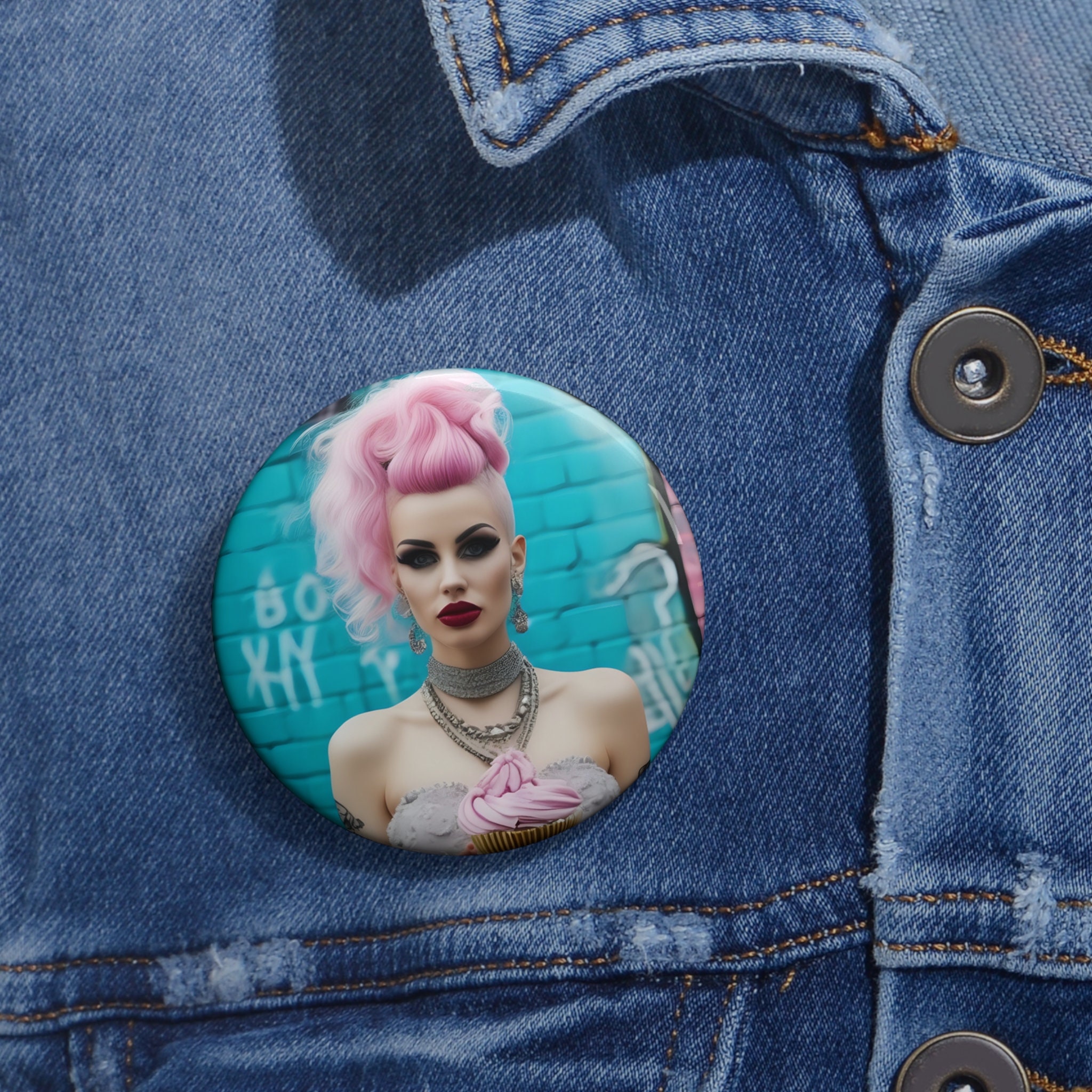 Gothic Marie Antoinette Custom Pin Buttons #8 - Etsy