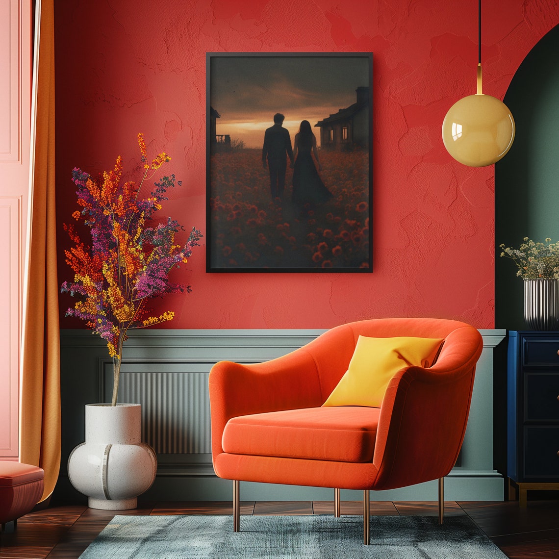 Walking Through Hell #2-eerie Dystopian Scene, Printable Art for a ...