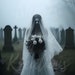Ghostly Bride Gothic Art Print Download #13- White Veiled Bride Wall ...