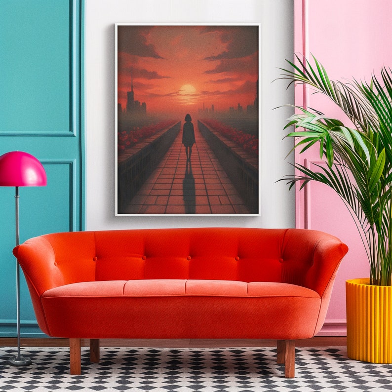 Welcome to Dystopia Print #1-eerie Dystopian Scene, Printable Art for a ...