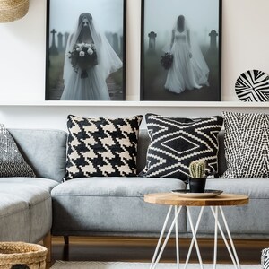 Ghostly Bride Gothic Art Print Download #13- White Veiled Bride Wall ...