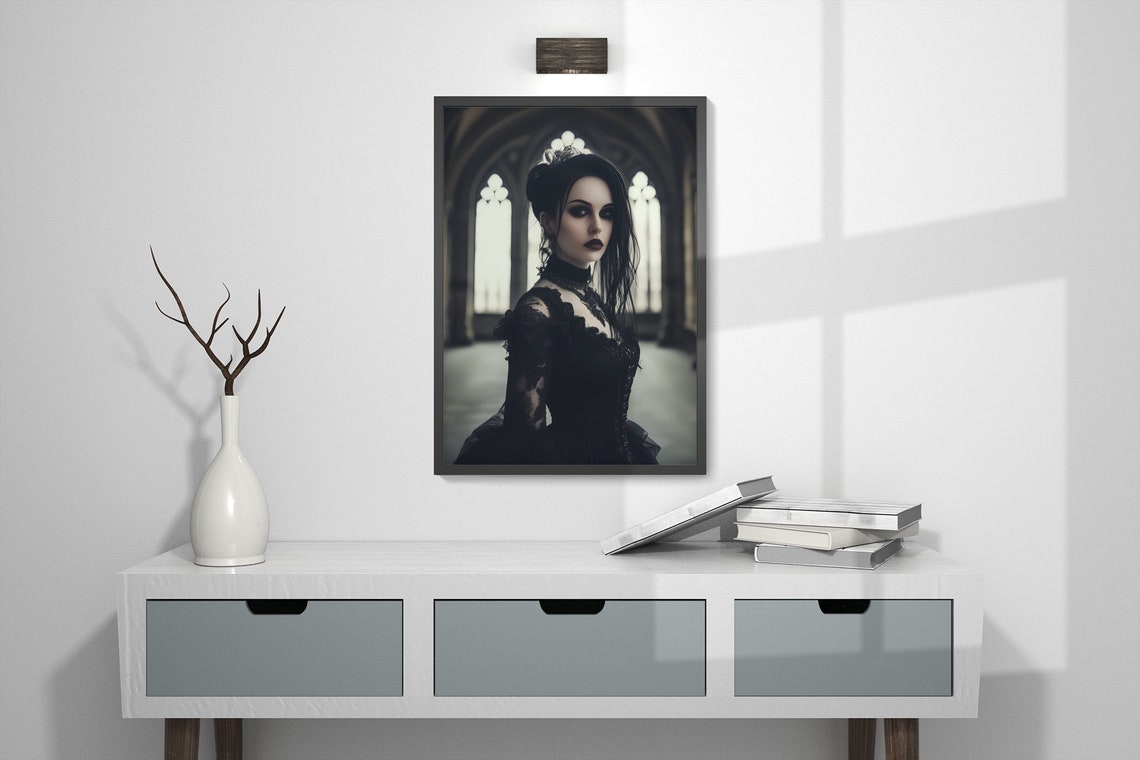 Dark Queen Gothic Art Print #5 - Digital Download, Wall Art Decor for ...