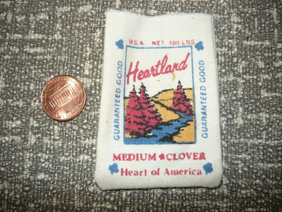 Heartland Clover Empty Feed Sack Miniature Feed Bag 1/12 Scale ...