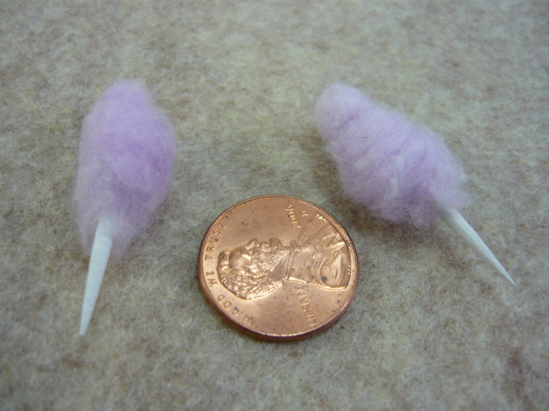 Cotton Candy Floss Dollhouse Miniature 1-12 Scale Lavender Purple Doll ...