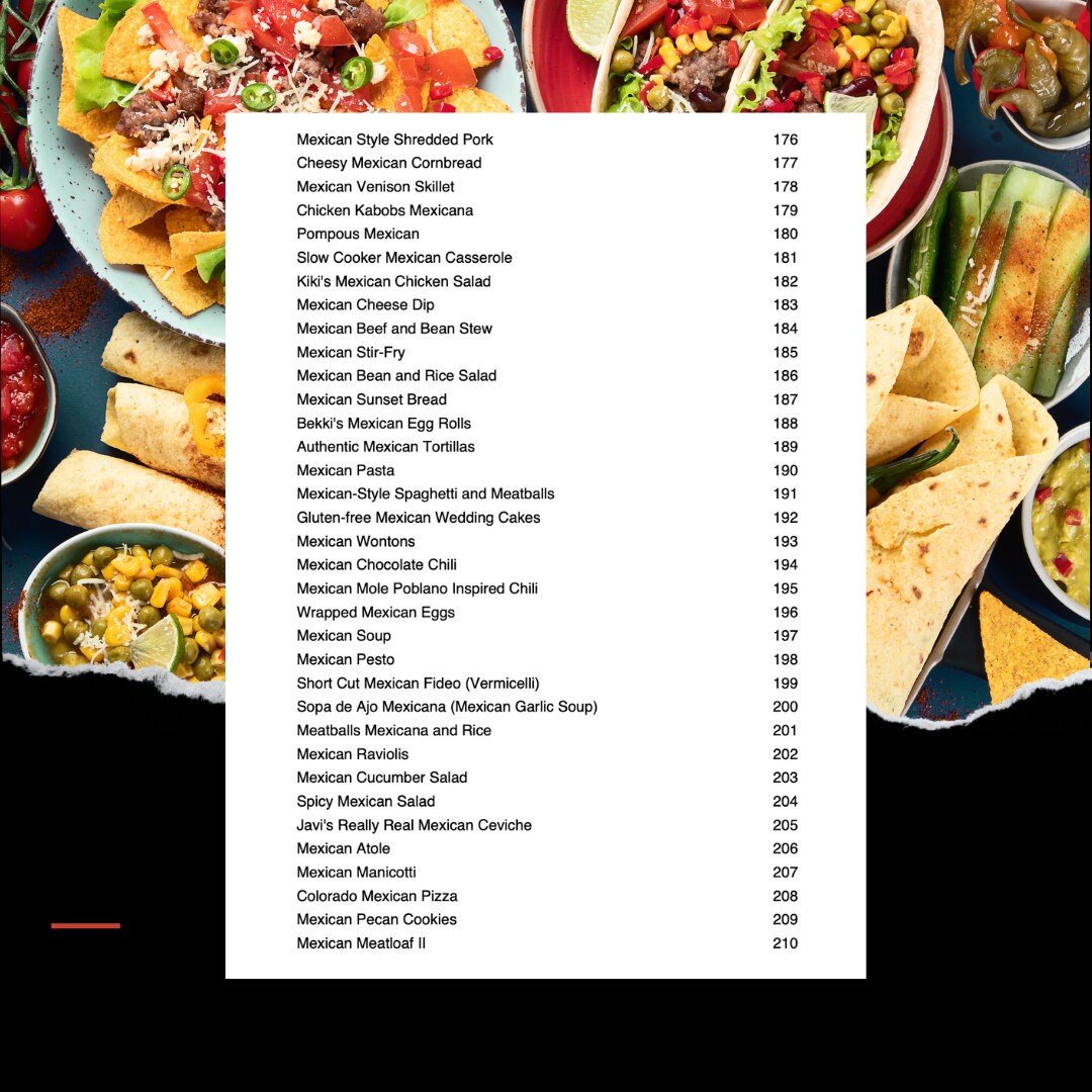 Recipe Bundle | the Ultimate Mexican Recipe Collection (over 500 ...