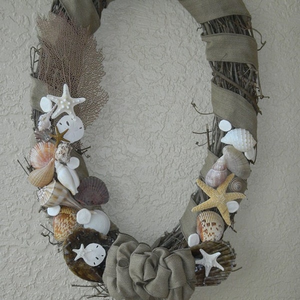 Seashell Wreath - Etsy