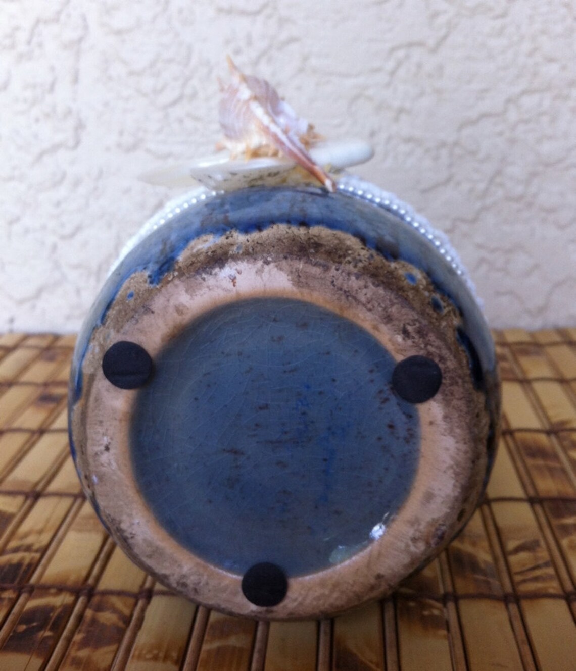 Seashell Vase Blue Denim Blue Light Blue Blue-gray - Etsy