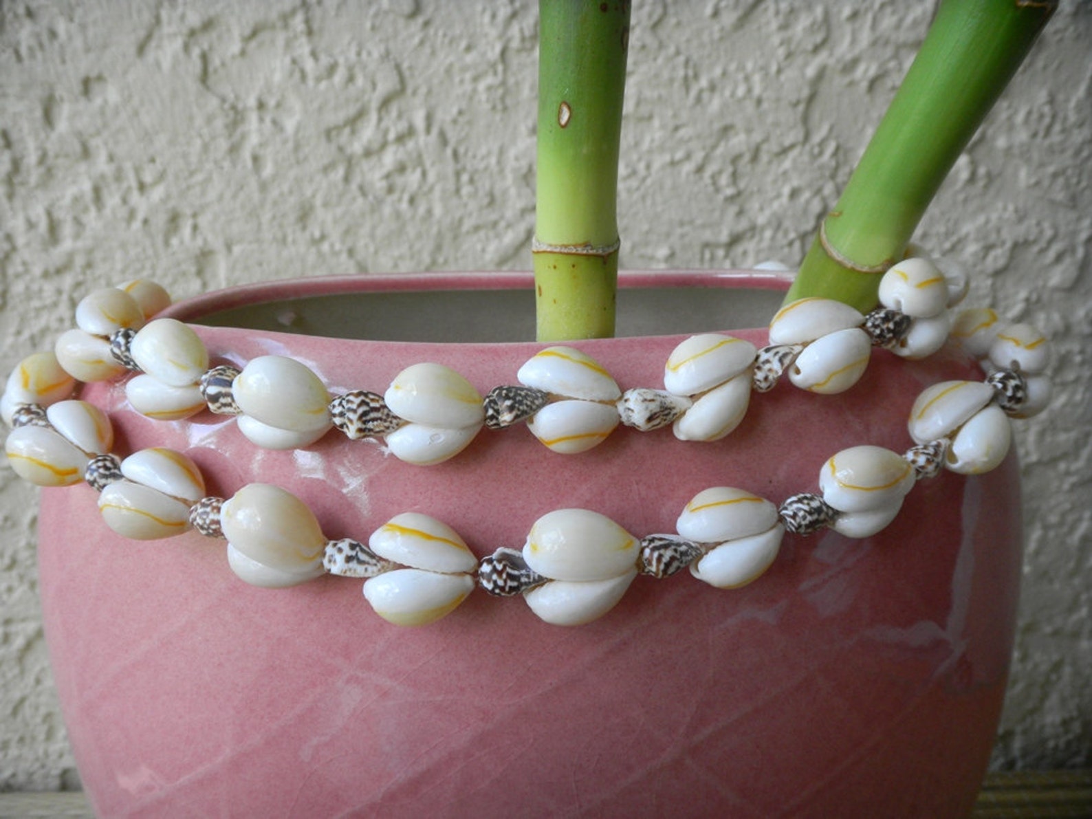 Ceramic Vase Shell Pink Embellished With Seashells, Large Vase - Etsy