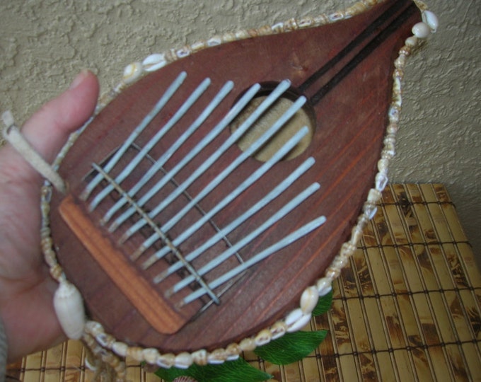 AFRICAN THUMB DRUM Gourd Marimba Marimbula Kalimba Caribbean Musical ...
