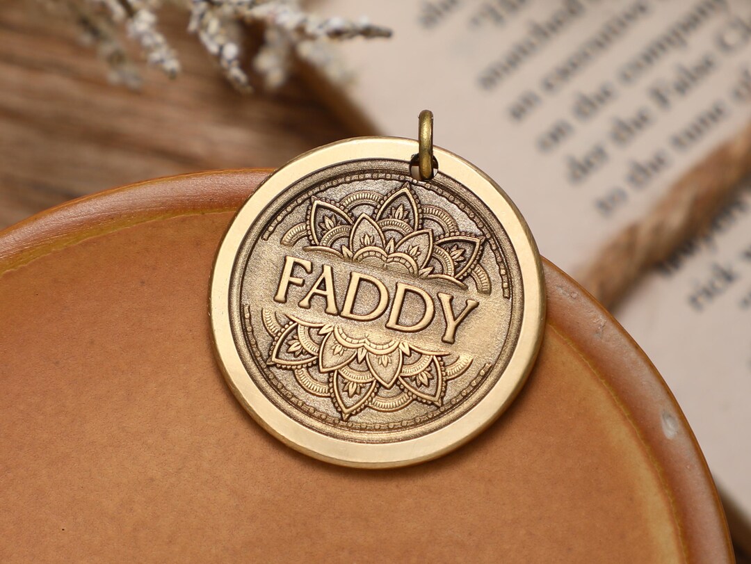 Custom Laser-engraved Dog and Owner ID Tags - Brass Pet Owner Keepsake ...