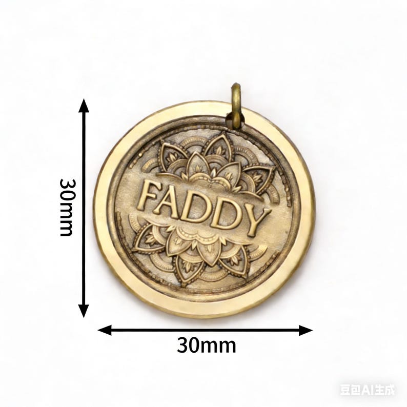 Custom Laser-engraved Dog and Owner ID Tags - Brass Pet Owner Keepsake ...