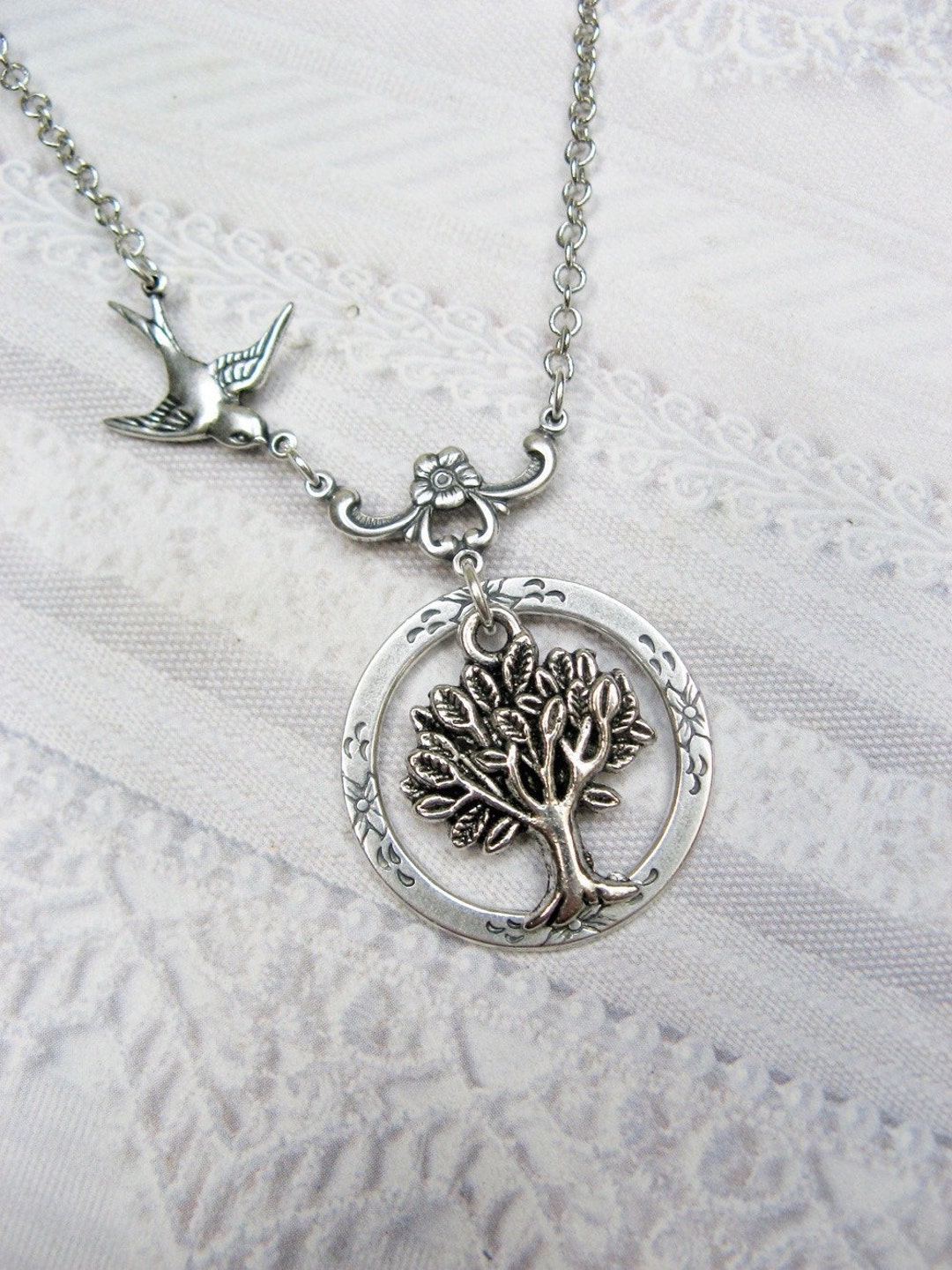 Eternity Tree of Life - Silver Tree Necklace - by Birdznbeez - Wedding ...