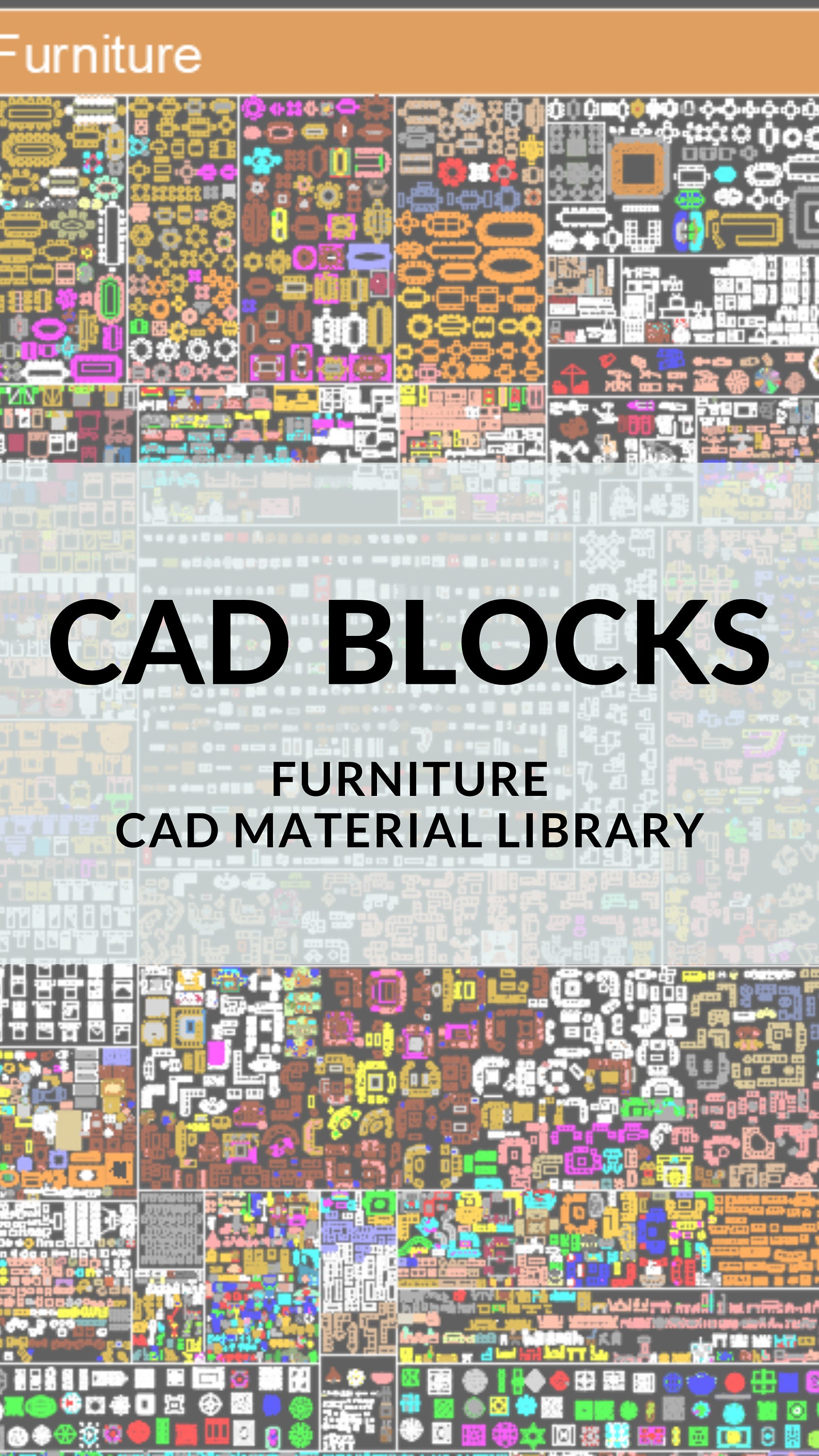 Furniture CAD Blocks: Autocad 2D Drawings (DWG File) - Etsy