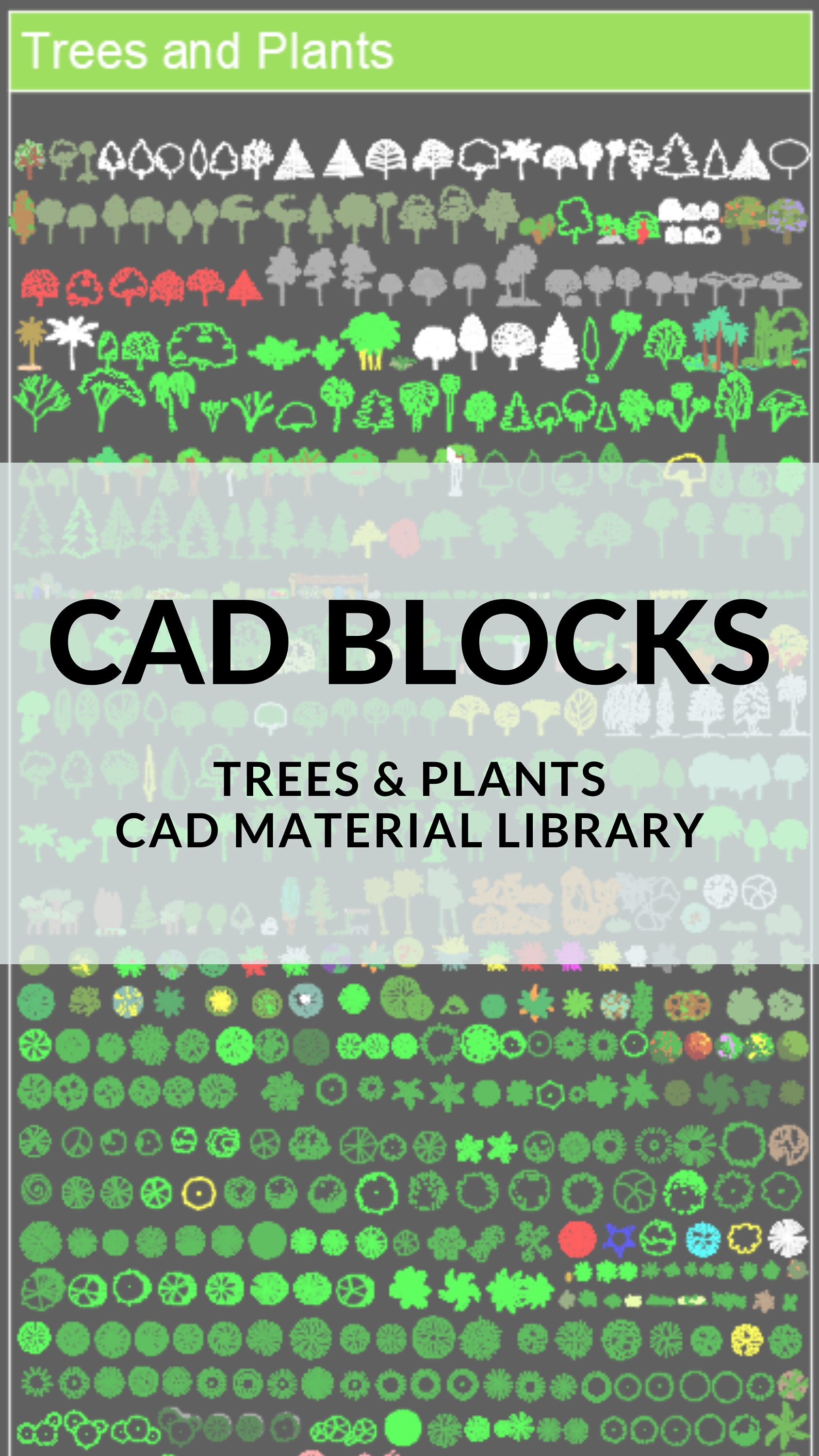 Trees and Plants CAD Blocks: Landscape Design (DWG File) - Etsy