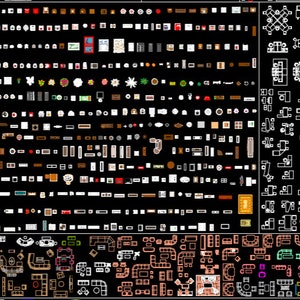 Furniture CAD Blocks: Autocad 2D Drawings (DWG File) - Etsy