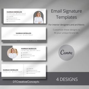 Email Signature Template Bundle for Architects and Interior Designers ...