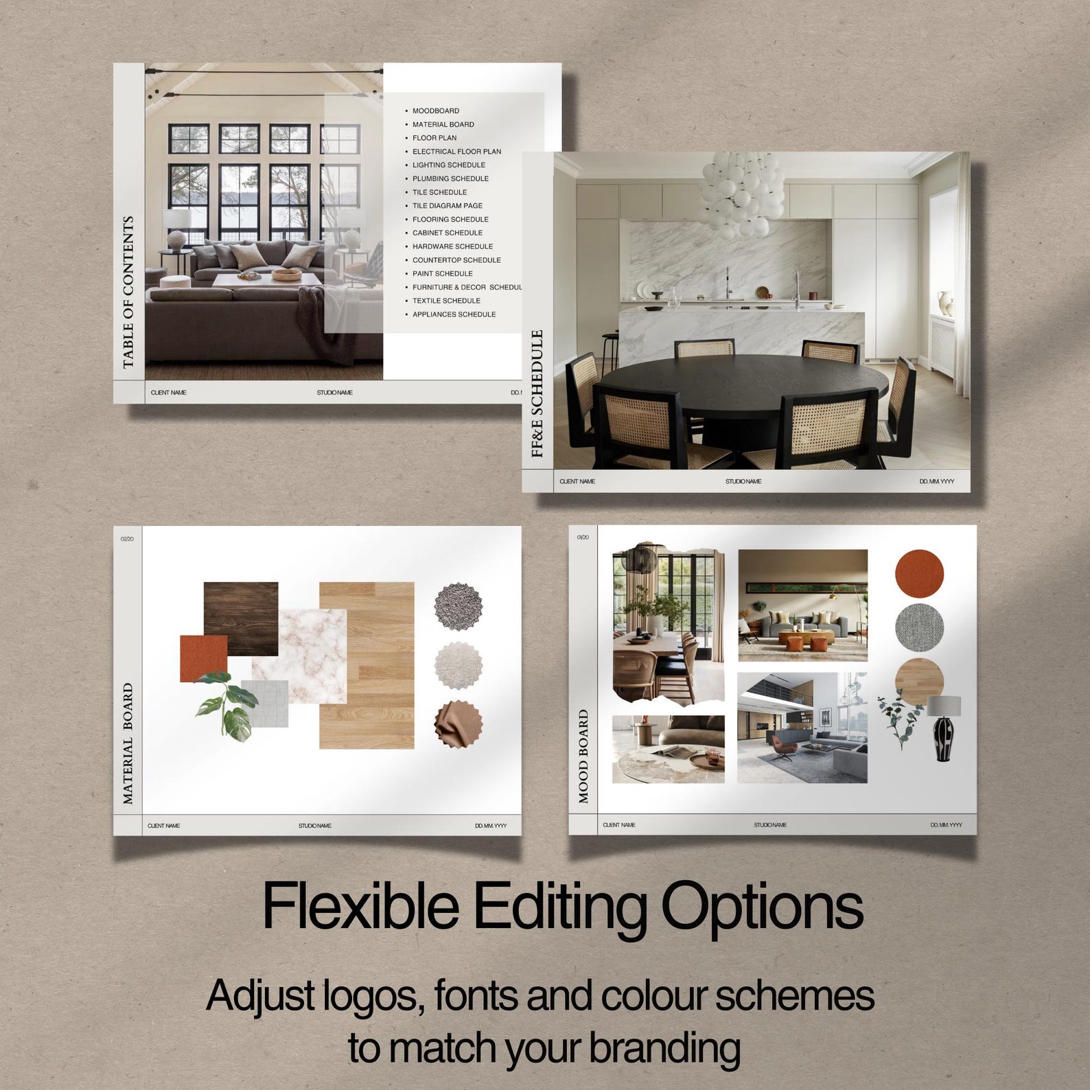 FF&E Schedule | Interior Design Finishes and Fixtures Schedule Template ...