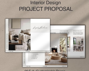 Interior Design Fee Proposal Template - Etsy